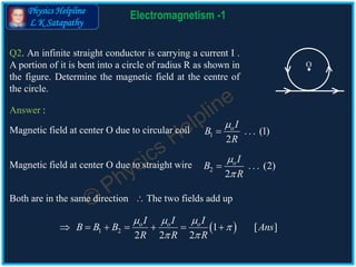 QA Electromagnetism-1/ Magnetic Field & Lorentz force | PPTX | Physics ...