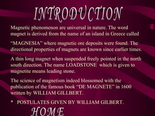 Magnetism and matter | PPT