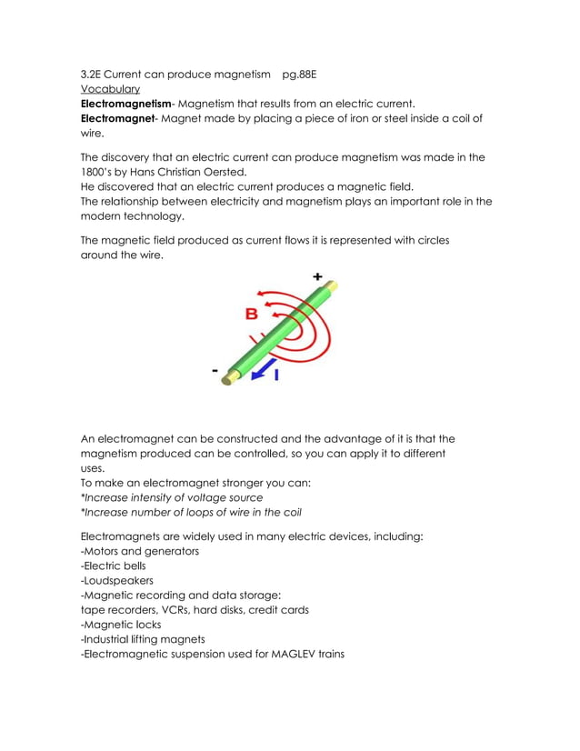 Magnetism notes | PDF