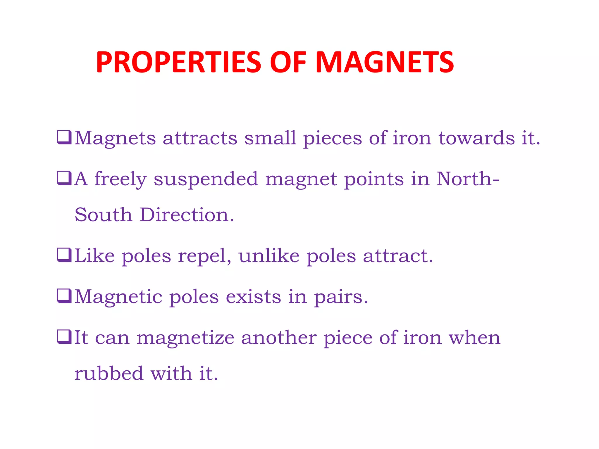 power point presentation on Magnetism for ICSE class IX students | PPTX