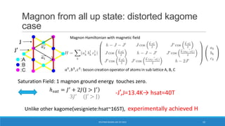 Magnetization process of the kagome magnets | PPTX