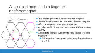 Magnetization process of the kagome magnets | PPTX