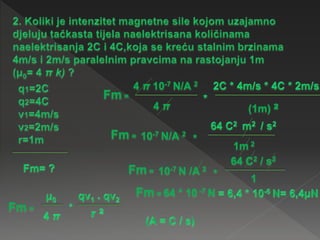 Magnetno polje elektricne struje | PPTX