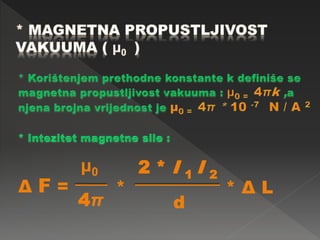 Magnetno polje elektricne struje | PPTX