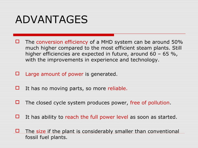 Magneto hydro-dynamic-power-generation-mhd | PPT