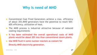 MHD power generation | PPTX
