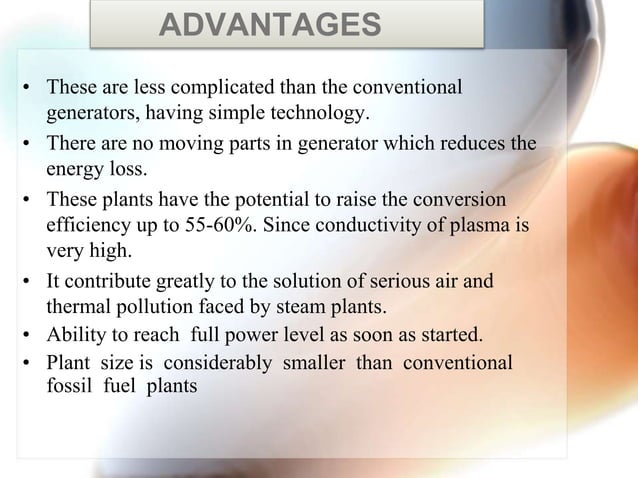 Magneto hydrodynamics power generation | PPTX | Power and Energy Industry | Industries