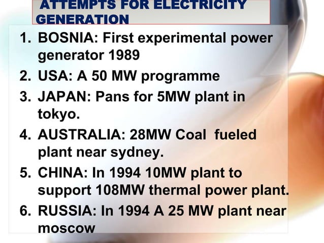 Magneto hydrodynamics power generation | PPTX | Power and Energy Industry | Industries