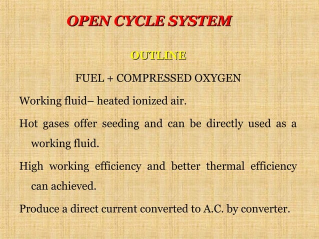 Magneto hydro dynamic system | PPT