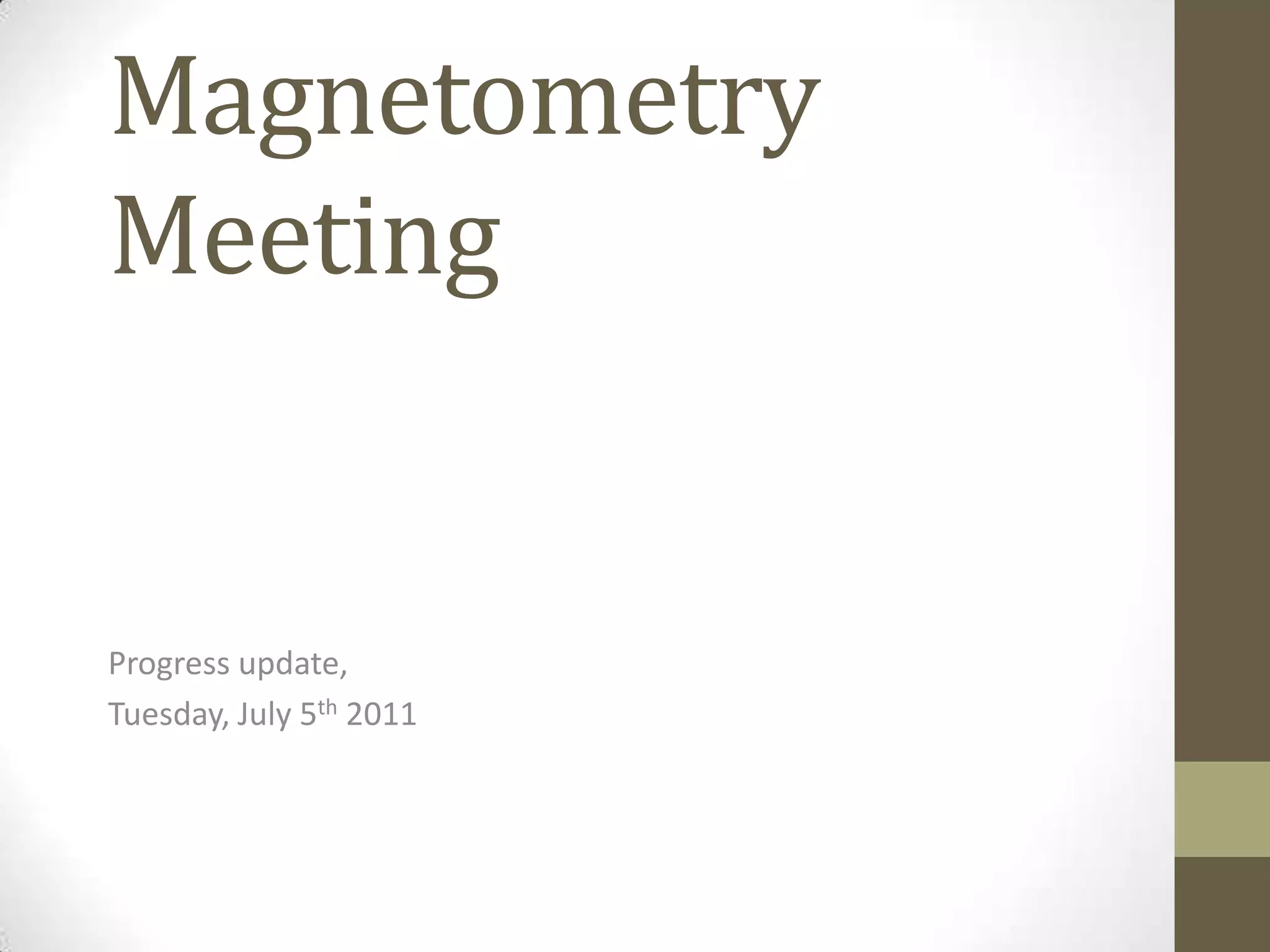 Magnetometry presentation 1 | PPTX