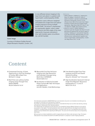 Magnetom flash 51_scmr_issue_final-00308068 | PDF | Heart and ...