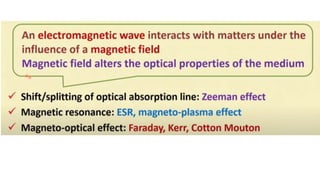 Magneto optic effect | PPTX