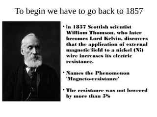 Giant Magnetoresistance(GMR) & Spintronics | PPT