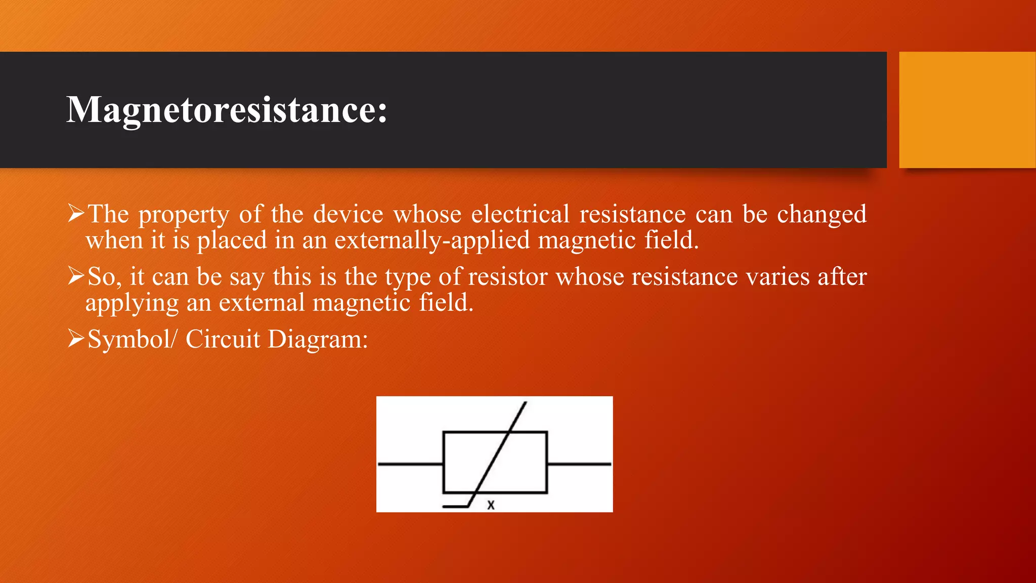 Magnetoresistance and Its Types(PPT) | PDF