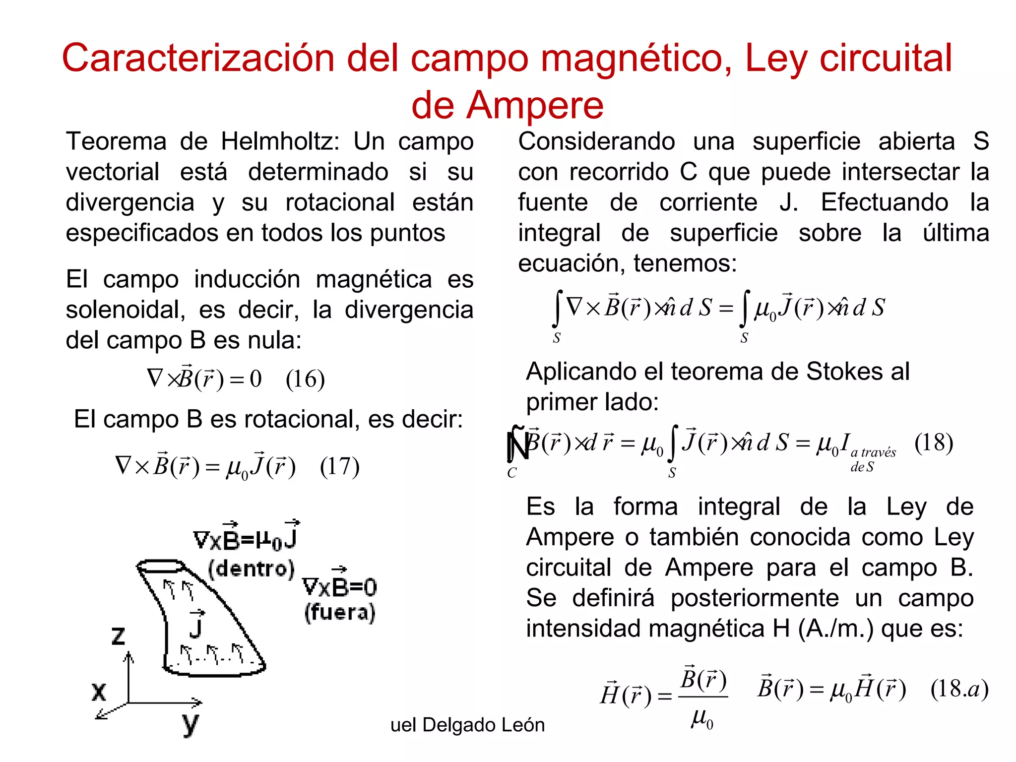 Magnetostatica en el vacío | PPT