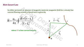 Biot-Savart law | PDF
