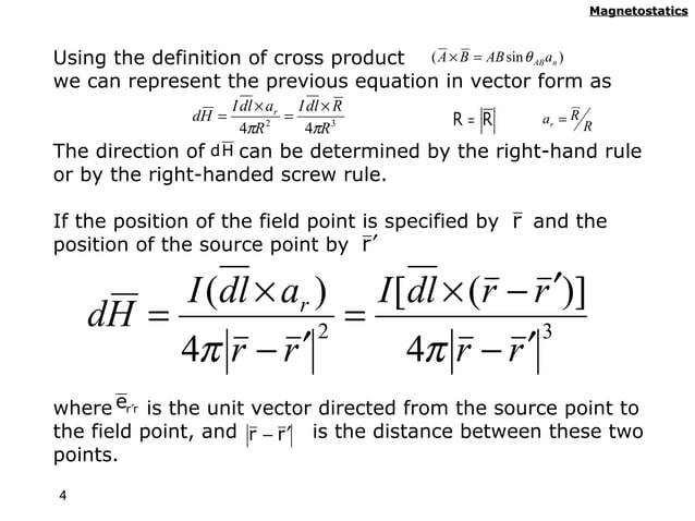 Magnetostatics (1) | PPT | Physics | Science