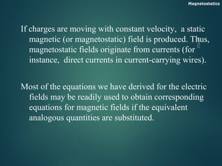Magnetostatics 3rd 1 | PPT