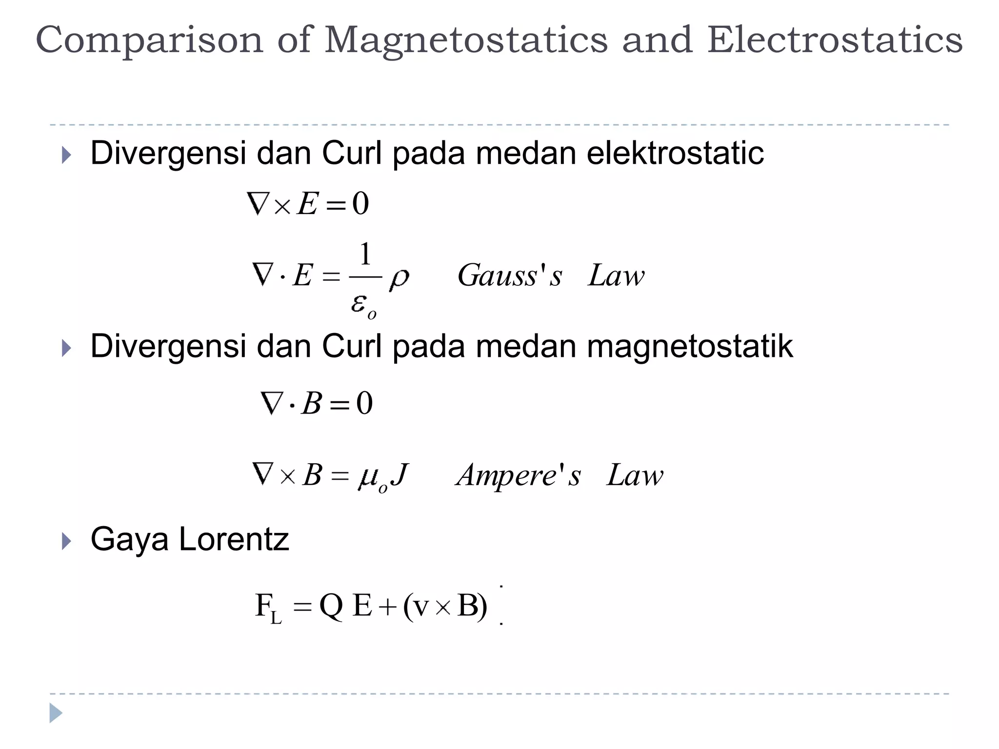 Magnetostatics | PPTX