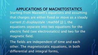 MAGNETOSTATICS SEMINAR POWERPOINT P.pptx