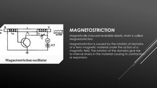 MAGNETOSTRICTION AND MAGNETORESISTANCE presentation | PPTX