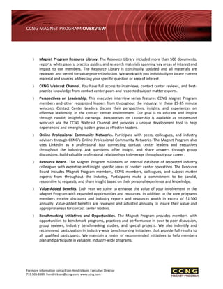 Magnet Program Overview | PDF