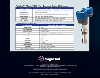 Magnetrol Pulsar R86 Non-Contact Radar Level Transmitter | PPT