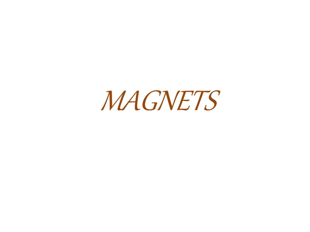 Magnets 8th standard | PPTX | Physics | Science
