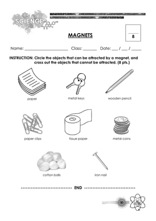 Magnetism Worksheet For High School