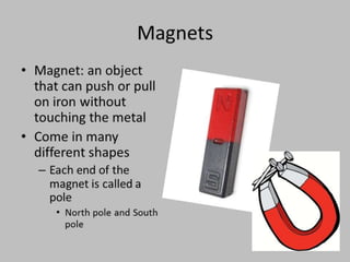 Magnets and electricity | PPTX | Physics | Science