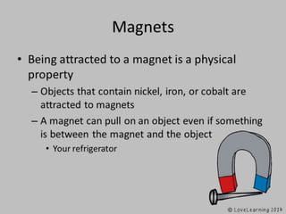 Magnets and electricity | PPTX | Physics | Science