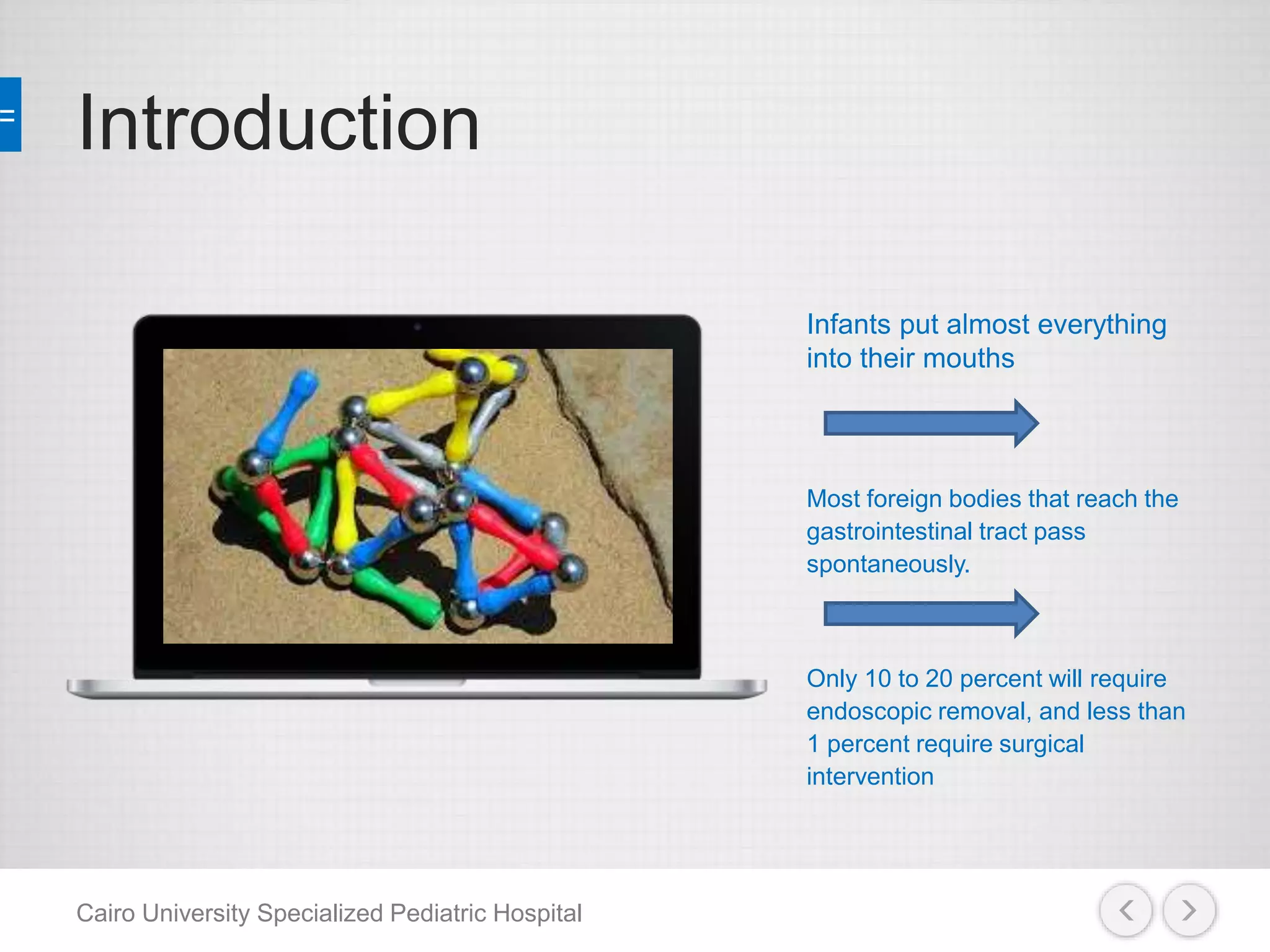 Magnets ingestion complications | PPTX