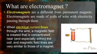 magnet, magnetic field and force, magnetism | PPTX