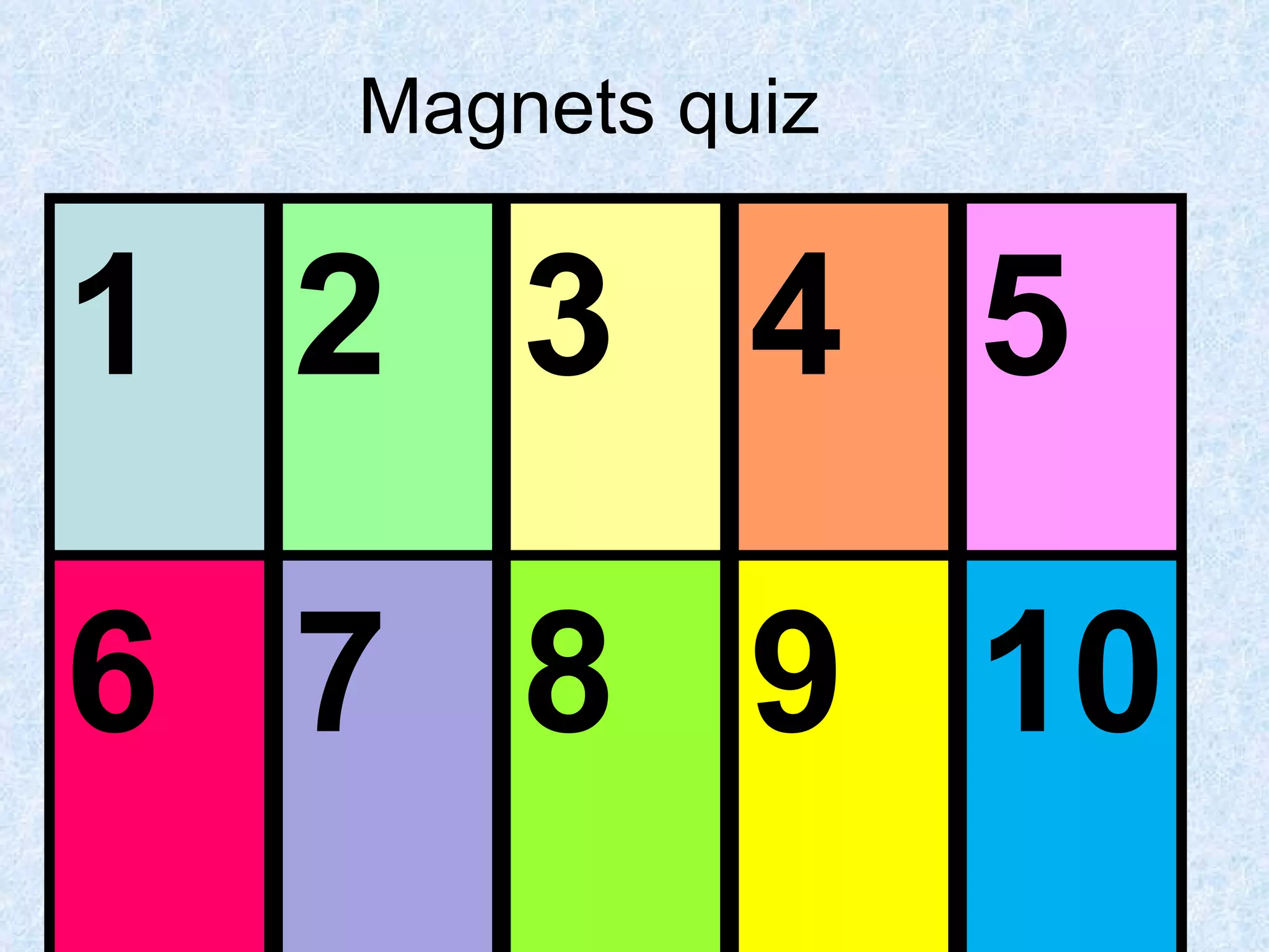Magnets quiz | PPT