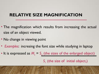 Magnification ppt for bachelor of optomerty and vision science students ...