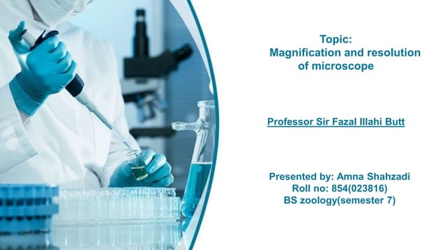 Magnification and resolution of microscope | PPTX | Photography | Arts ...