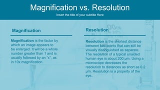 Magnification and resolution of microscope | PPT
