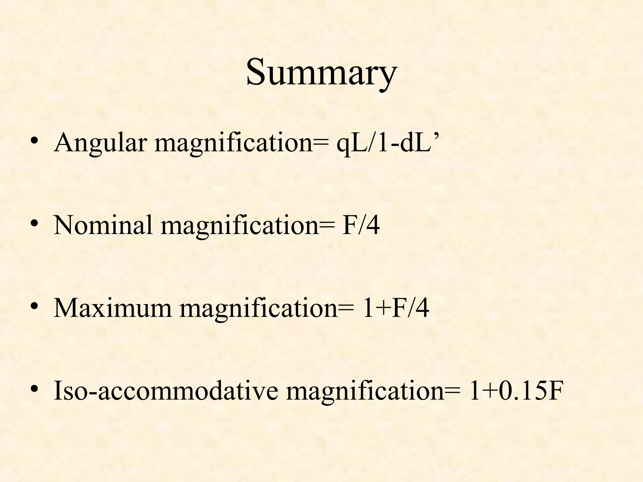 Magnification and it's clinical uses | PPT