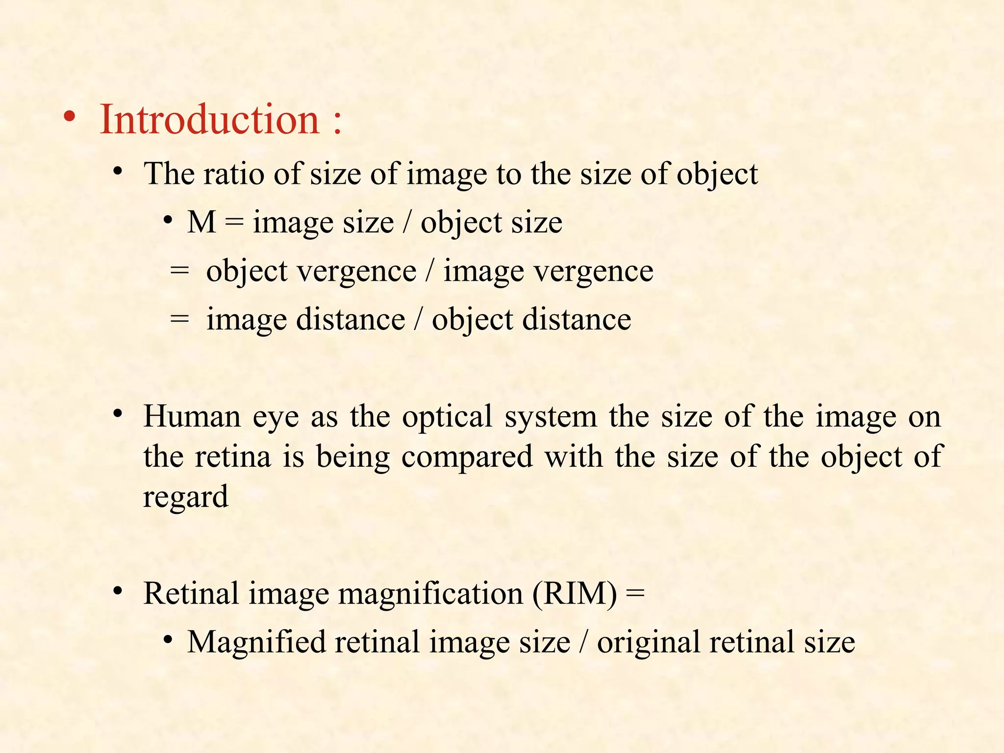 Magnification and it's clinical uses | PPT