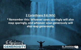 Magnificence of Generosity | PPT