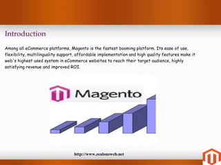 Magnificent Growth History of Magento Development | PPT