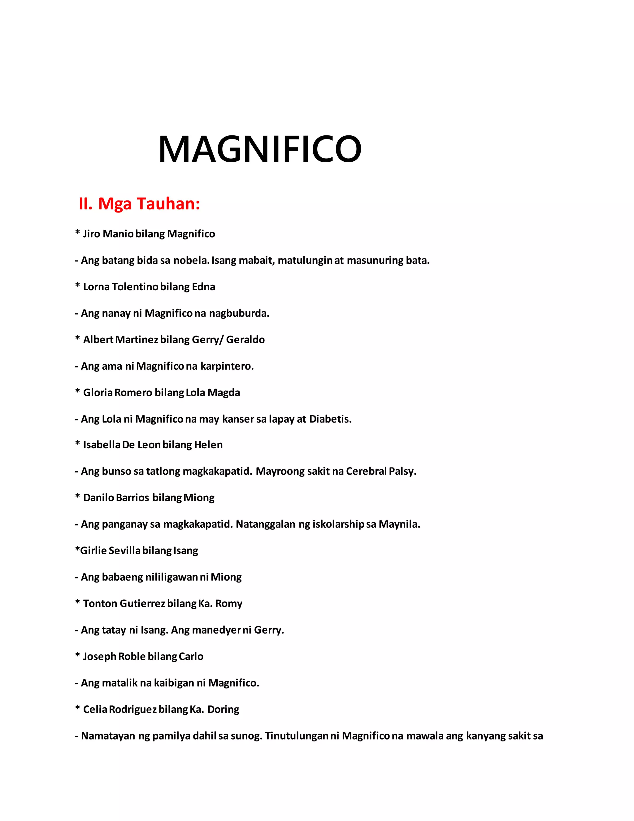 Magnifico | DOCX