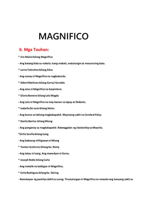 Magnifico | DOCX