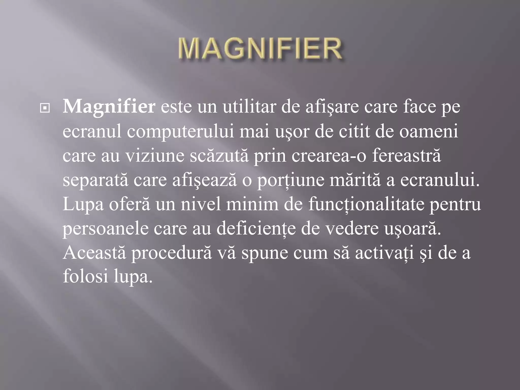Windows Magnifier | PPTX