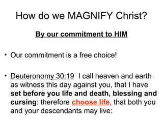 Magnifying Christ | PPT