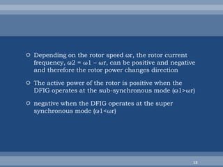 Magnitude and frequency control of grid connected doubly fed IG based ...