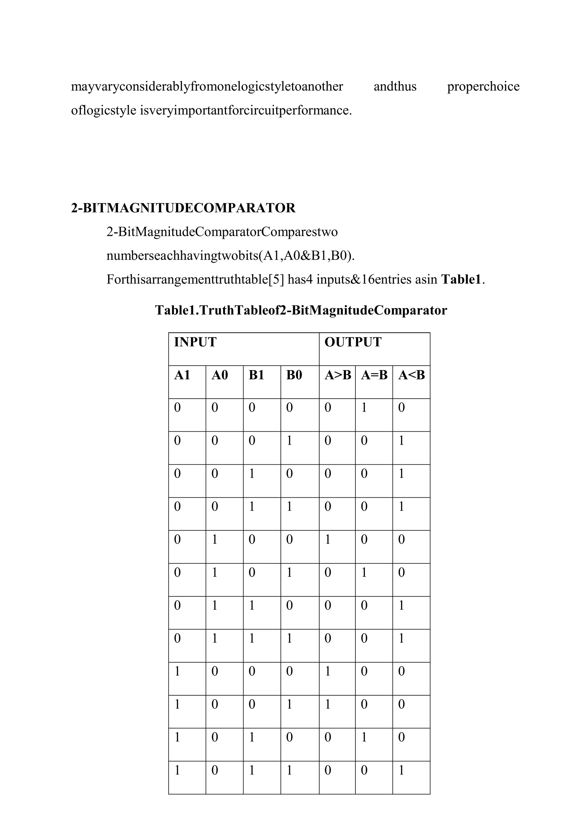 Magnitude comparator | PDF