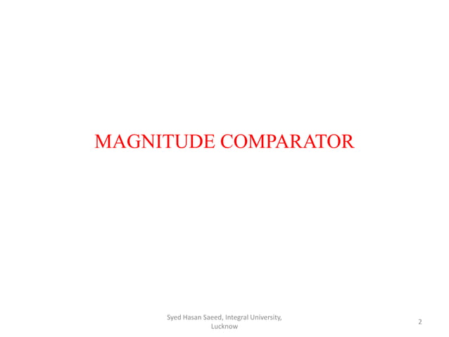 Magnitude comparator | PDF | Programming Languages | Computing