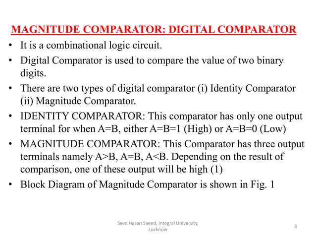 Magnitude comparator | PDF | Programming Languages | Computing
