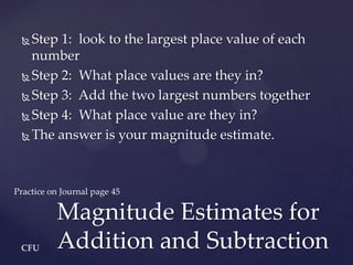 Magnitude estimates | PPTX